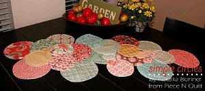 Simple Circles Table Runner | AllFreeSewing.com