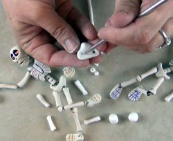 Polymer Clay Skeleton | FaveCrafts.com